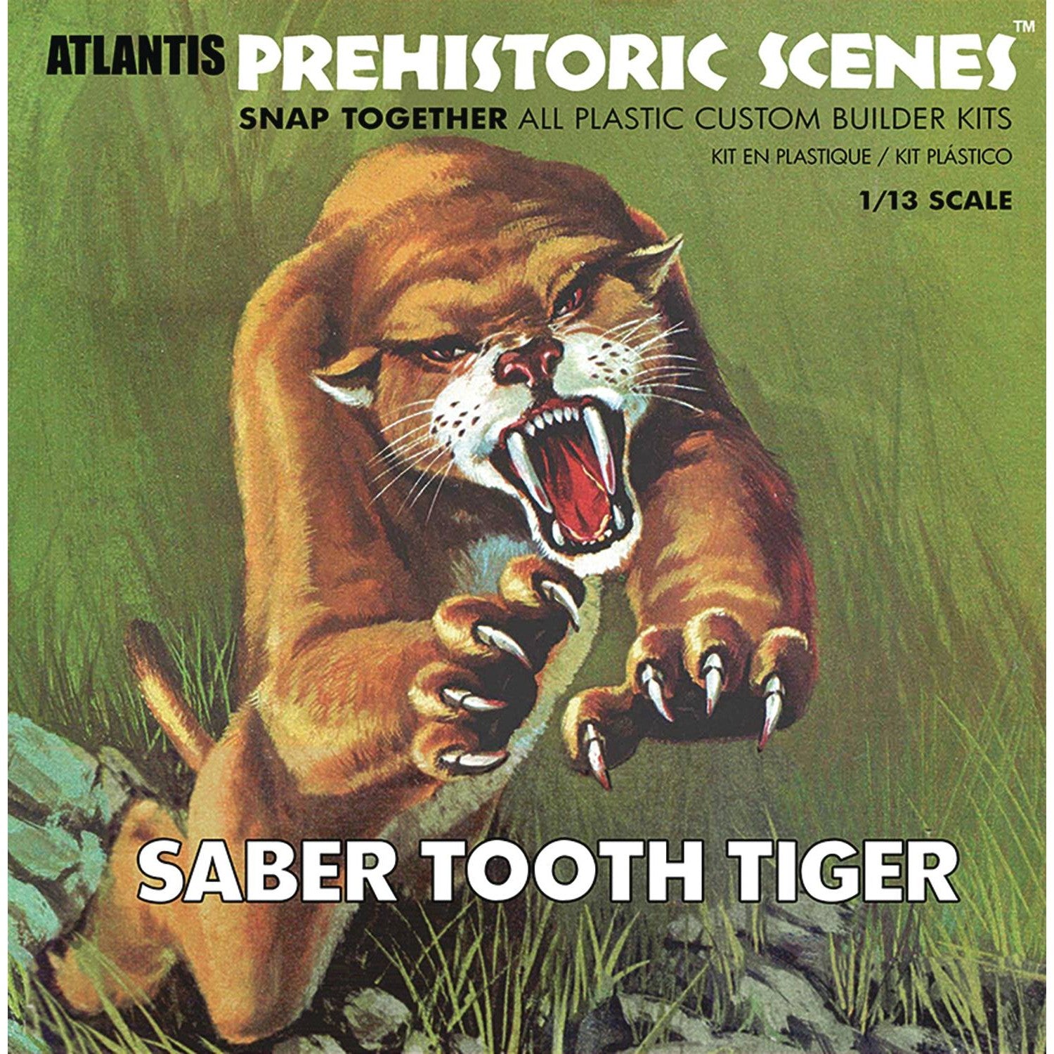 Prehistoric Scenes Saber Tooth Tiger Model Kit – Atomic Books